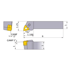 Mitsubishi Materials 103580 MWLNL-164D Carbide Turning Insert, 80 ...