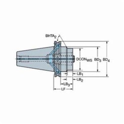 Sandvik Coromant 5728893 BIG-PLUS CAT-V to Coromant Capto® Adapter, C6 ...