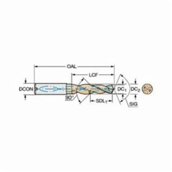 Sandvik Coromant 5749030 CoroDrill® Delta-C Axial Concentric Coolant ...