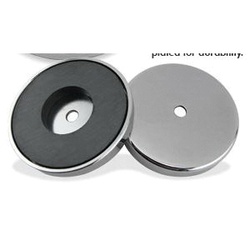 THE MAGNETIC SOURCE™ RB80PRC Round Base Magnet, 0.44 in THK, Ceramic ...